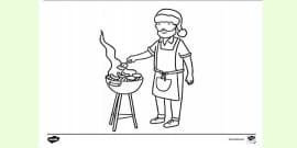 FREE! - Crisps BBQ Colouring Sheet | Colouring Sheets