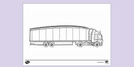 FREE! - Standard Lorry Colouring Sheet | Colouring Sheets