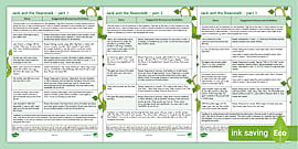 Jack and the Beanstalk Song Sheet Climbing Up The Beanstalk