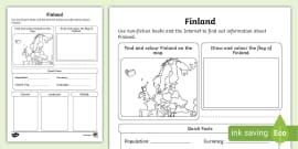 Finland Word Search 3rd/4th Class (Teacher-Made) - Twinkl