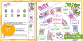 ESL Easter Egg Hunt [Kids, A2-B1] (teacher made) - Twinkl