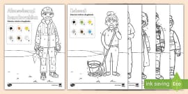 Abantu Abasincedayo Ukufaka Imibala -People Who Help Us Colouring isiXhosa