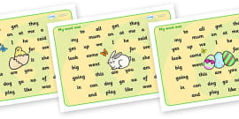Easter Story Word Mat | Twinkl USA Resources - Twinkl