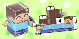 Create Your Own 3D Toy Person Paper Model Template - Twinkl