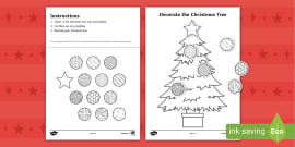 Holiday Cut and Paste resource. Perfect festive fun for EYLF