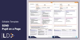 My One Page Profile SEN - SEND Resources (teacher made)