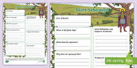 Saint Peter Fact File Template (teacher made) - Twinkl
