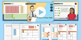 👉 12 Times Table Maths Mastery Mat (teacher made)