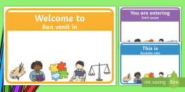 👉 Editable Classroom Welcome Signs (Design 2) - Twinkl