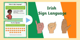 Irish Sign Language Display Lettering (teacher made)