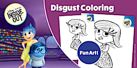 disgust coloring picture