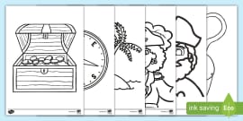 Jake's First Day - Pirate Mindfulness Colouring Pages