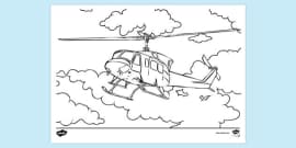 Helicopter Page Borders (teacher made) - Twinkl