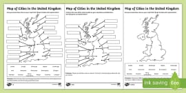 United Kingdom Map - UK Geography - Classroom Resource