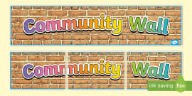 Me and My Community Display Lettering - Twinkl - KS1