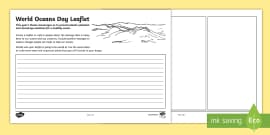 World Ocean Day Posters - Design Your own Poster - Twinkl