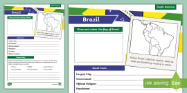 KS2 Brazil Word Search - Geography (teacher made) - Twinkl
