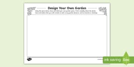 Garden Plan Activity (teacher made) - Twinkl