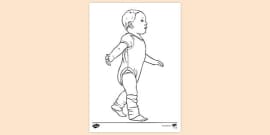 FREE! - Walking Colouring Sheet | Colouring Sheets | Twinkl