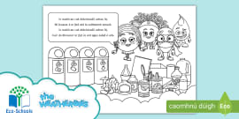 The Carbon Footprint Song Colouring Page (teacher made)