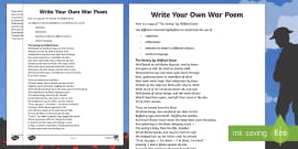 KS2 WW1 Poems - Remembrance Day Creativity Lesson