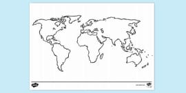 FREE! - Tuvalu Map Colouring | Colouring Sheets - Twinkl