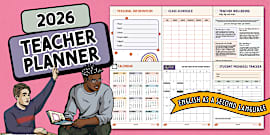 ESL Teacher Planner 2026 - Celestial