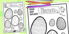 Easter Egg Hunt Worksheet (teacher made) - Twinkl