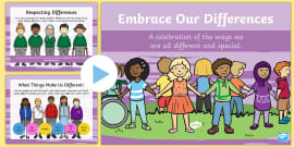 We Are All Different Story PowerPoint (teacher made)