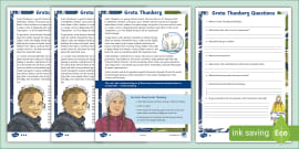 Greta Thunberg Powerpoint (teacher made) - Twinkl