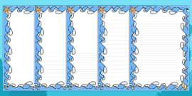Blue Abyss Page Border Pack (teacher made)