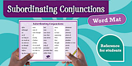 I SAW A WABUB Subordinating Conjunctions PowerPoint