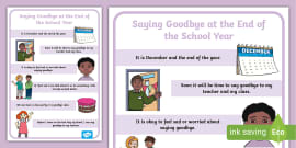 Saying Goodbye to a Teacher Social Story | Twinkl - Twinkl