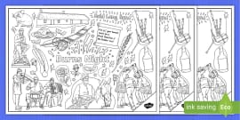 Robert Burns Coloring Pages (Teacher-Made) - Twinkl