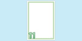 FREE! - Simple Blank Number 9 Page Border | Page Borders | Twinkl