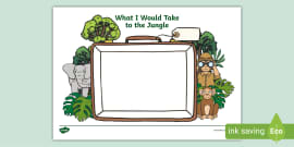 What I Would Take to a Desert Island Activity Sheet - Twinkl