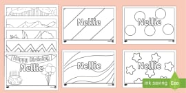 FREE! - Blake Name Simple Colouring Activity Sheet - Twinkl