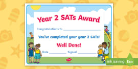 SATS Certificate (Teacher-Made) - Twinkl