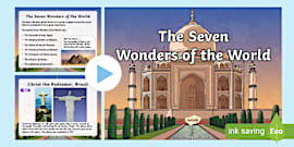 The Seven Wonders of the World Word Search