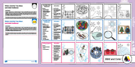 Measuring Winter Pictures With Counting Cubes Activity