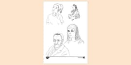 FREE! - People Walking Colouring Page | Colouring Sheet