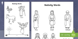 Nativity Storyboard Template - christmas, bible, stories, jesus, birth