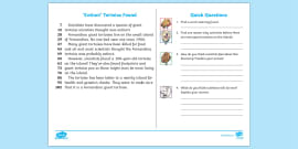 Label the Tortoise Activity (teacher made)