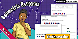 Geometric Patterns Worksheets | Twinkl Maths South Africa