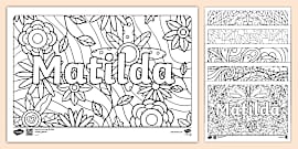 Editable Mindfulness Name Colouring Activity - Mindfulness