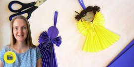 How to Make a Christmas Angel Craft Instructions | Twinkl