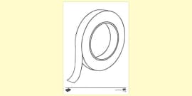 Masking Tape Colouring Sheet | Colouring Sheets - Twinkl