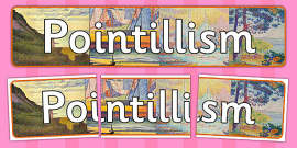 Introduction to Pointillism Worksheet - Art Resource - Twinkl