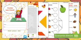 J'ai fini mon travail - Livret d'activités CP - automne