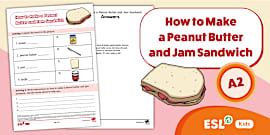 How to Make a Jam Sandwich Instruction Writing Template